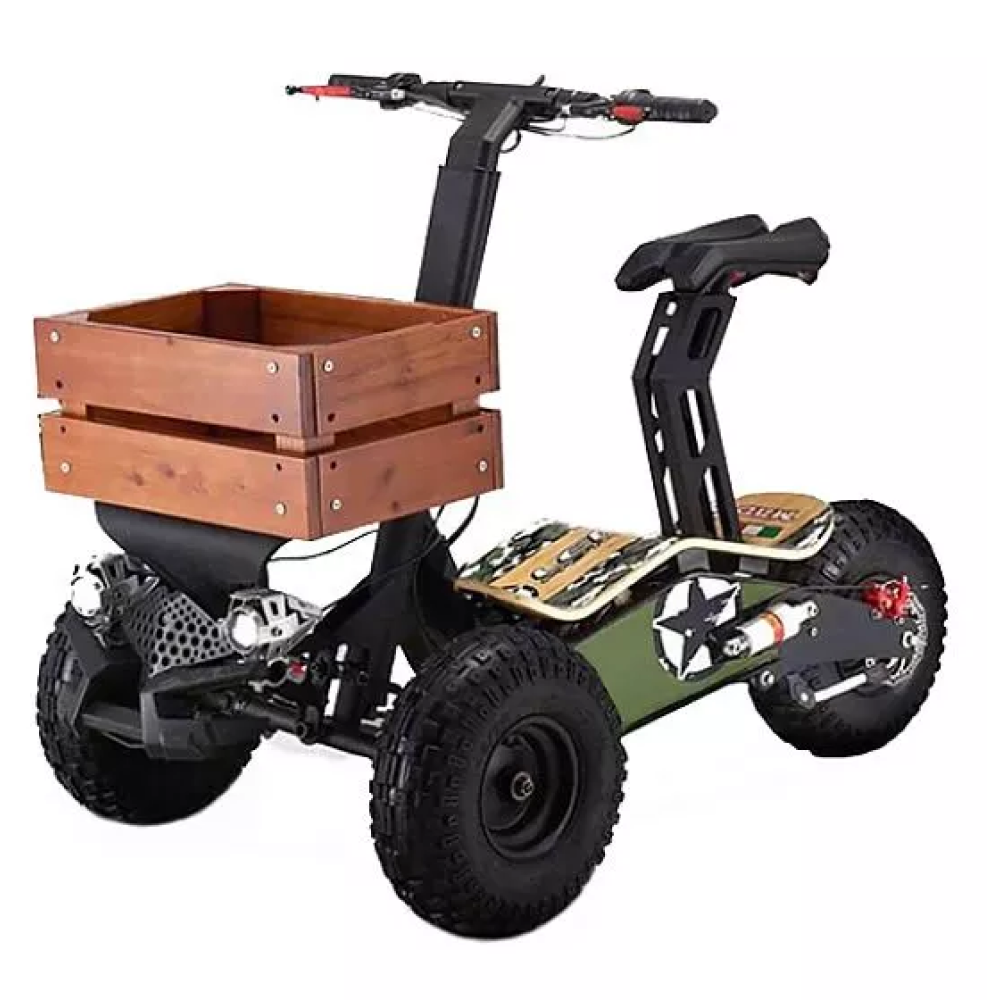Купить электросамокат Velocifero MAD TRUCK CE 2000W (Army) с сиденьем в ...